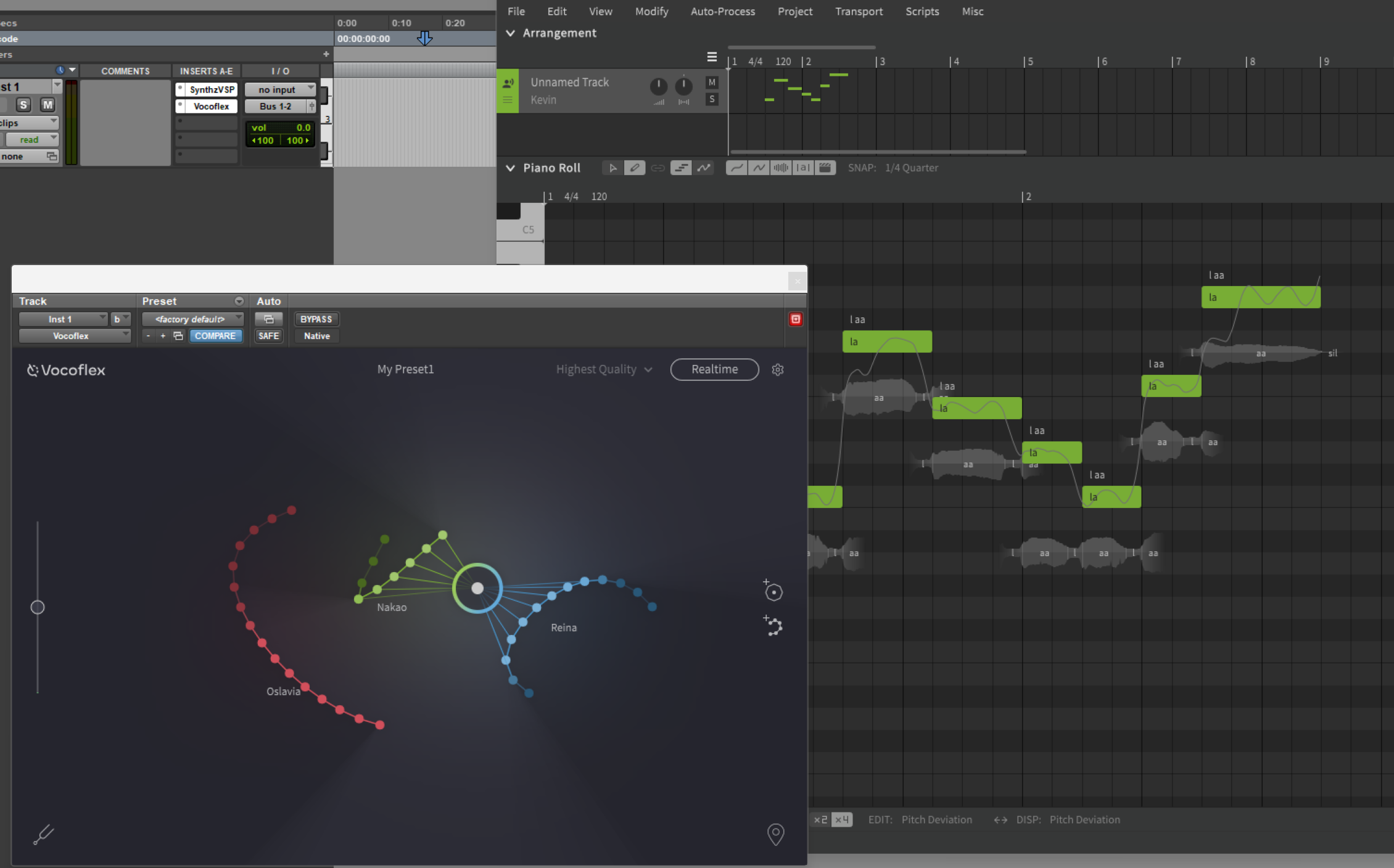 Using Vocoflex with Synthesizer V Studio | Vocoflex User Manual